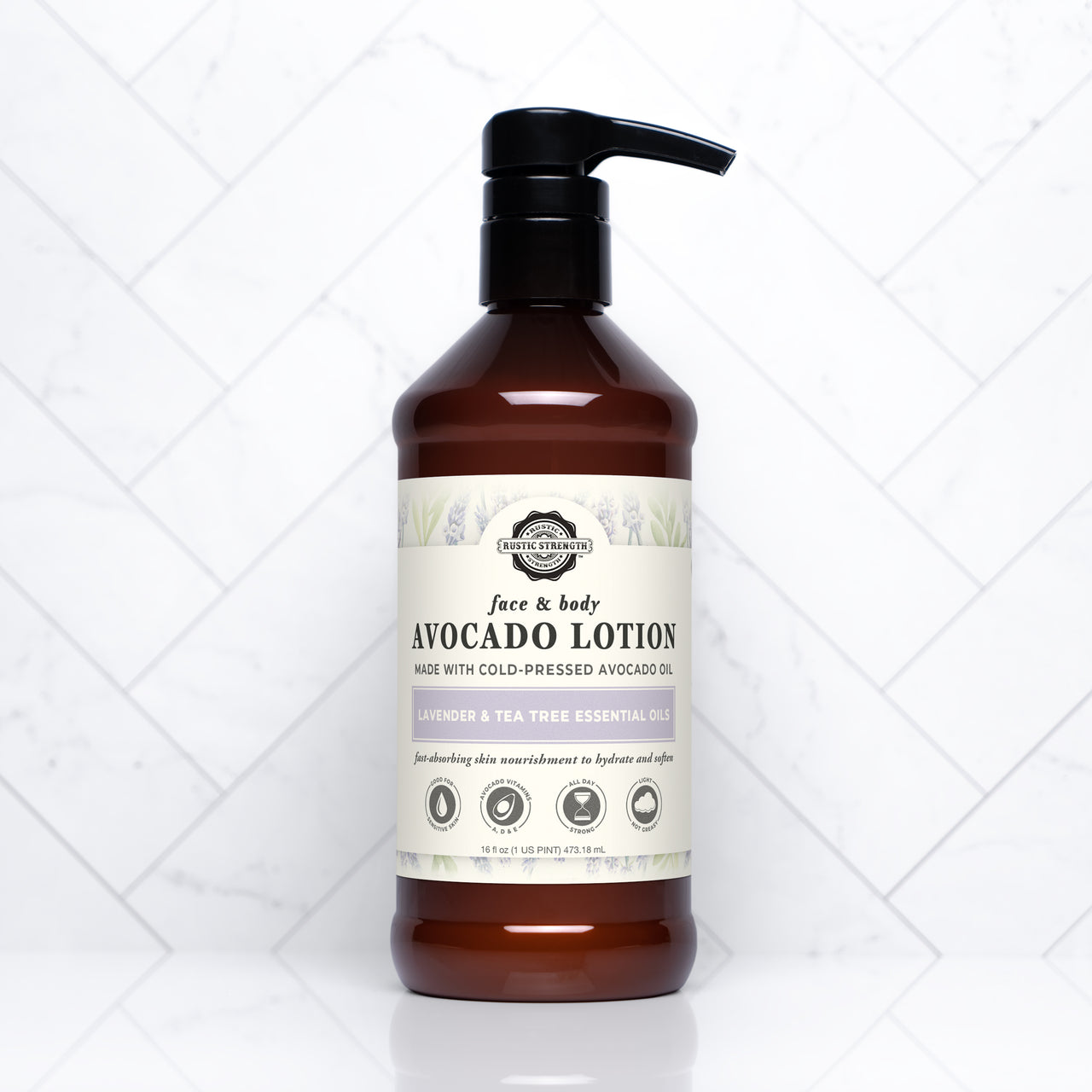 Avocado Lotion | Lavender & Tea Tree – Rustic Strength