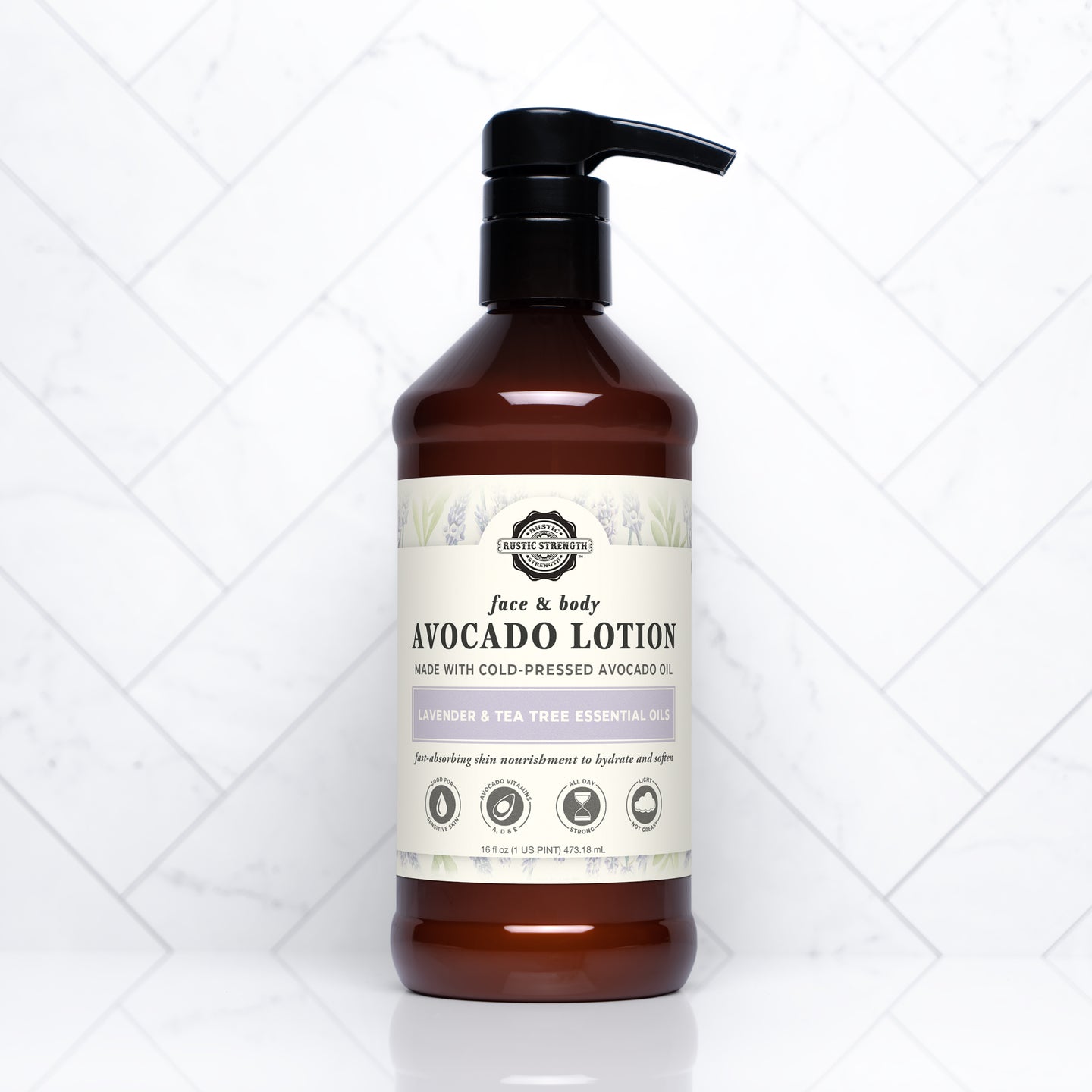 Avocado Lotion | Lavender & Tea Tree – Rustic Strength