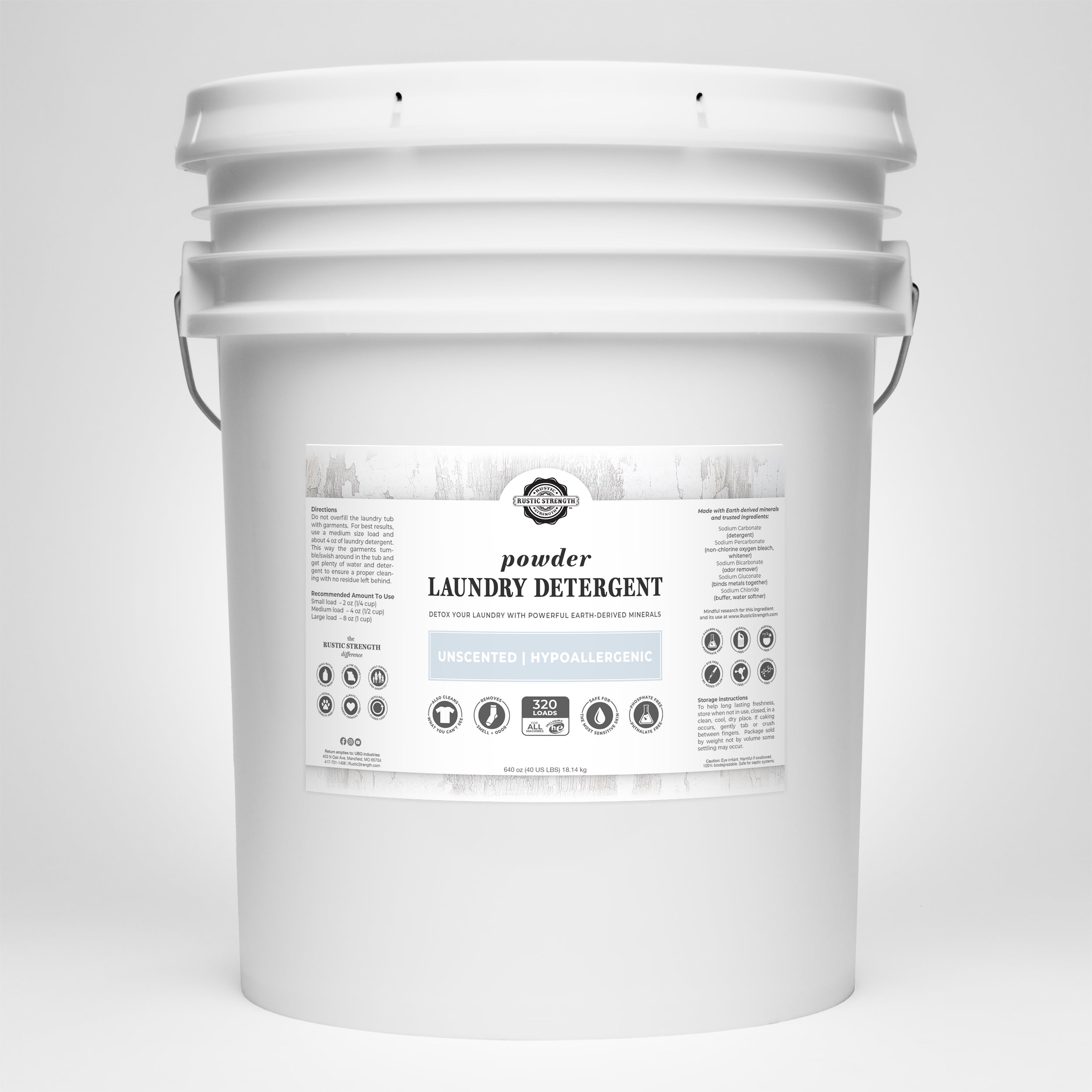 Powder Laundry Detergent – Rustic Strength