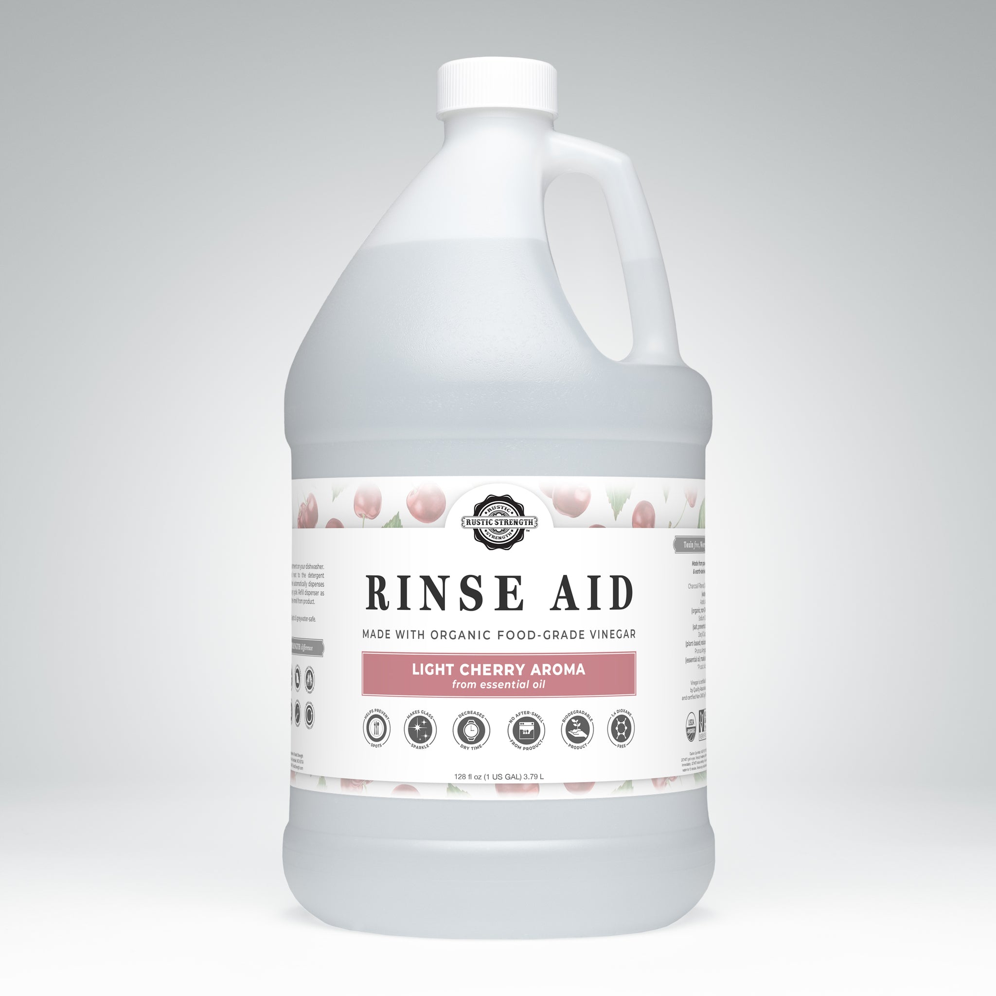 Organic Rinse Aid for Automatic Dishwashers | Light Cherry – Rustic Strength
