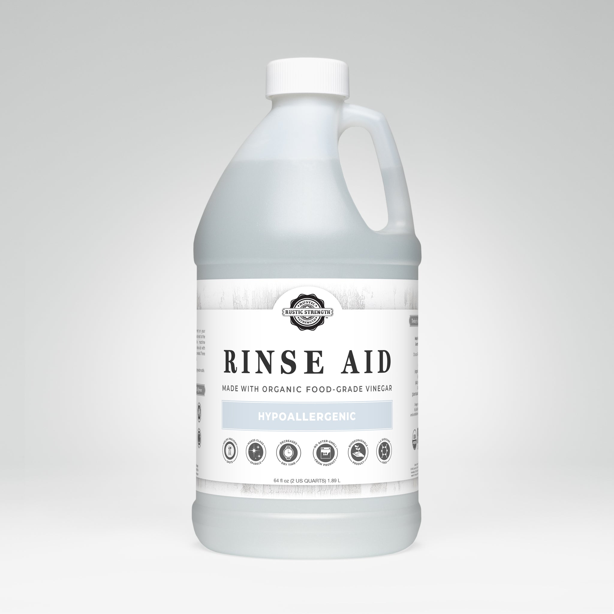 Organic Rinse Aid for Automatic Dishwashers | Unscented – Rustic Strength