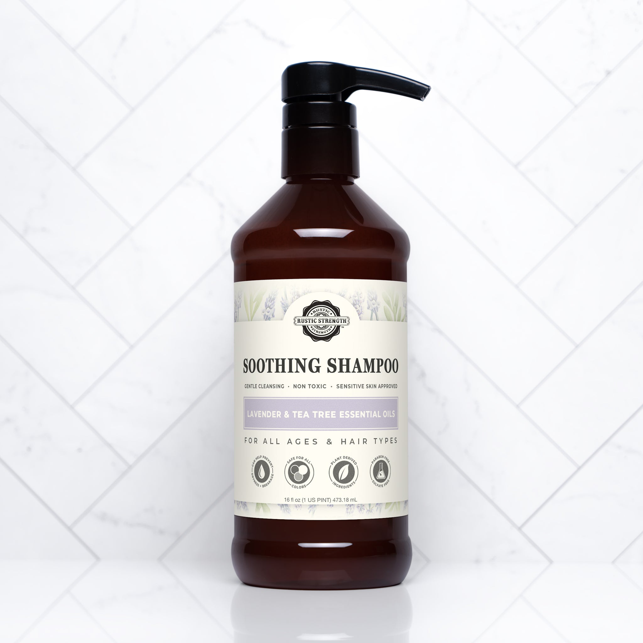 Gentle Cleansing, Hydrating Herbal Shampoo – Rustic Strength