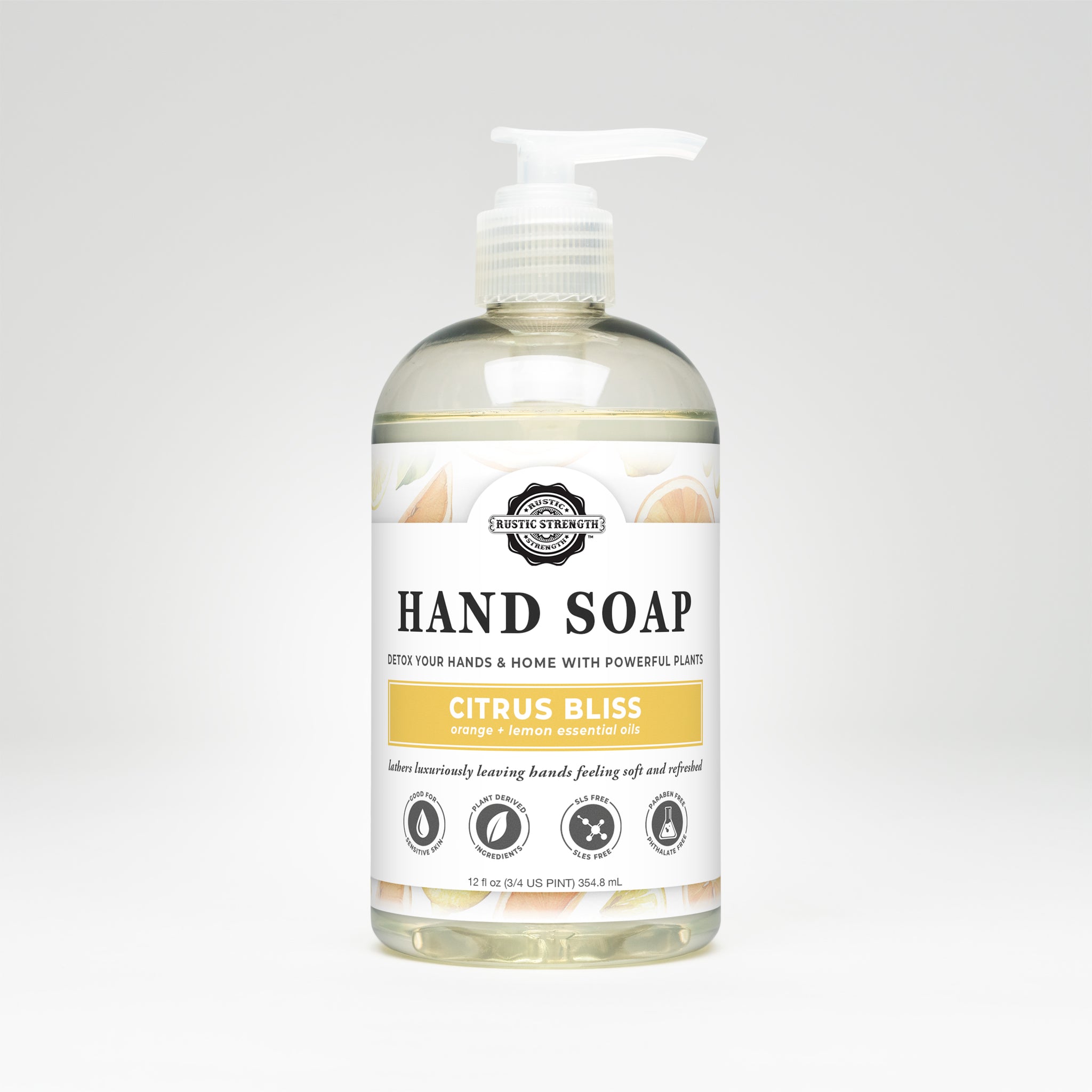 Naturally Gentle, Hydrating Citrus Hand Wash – Rustic Strength