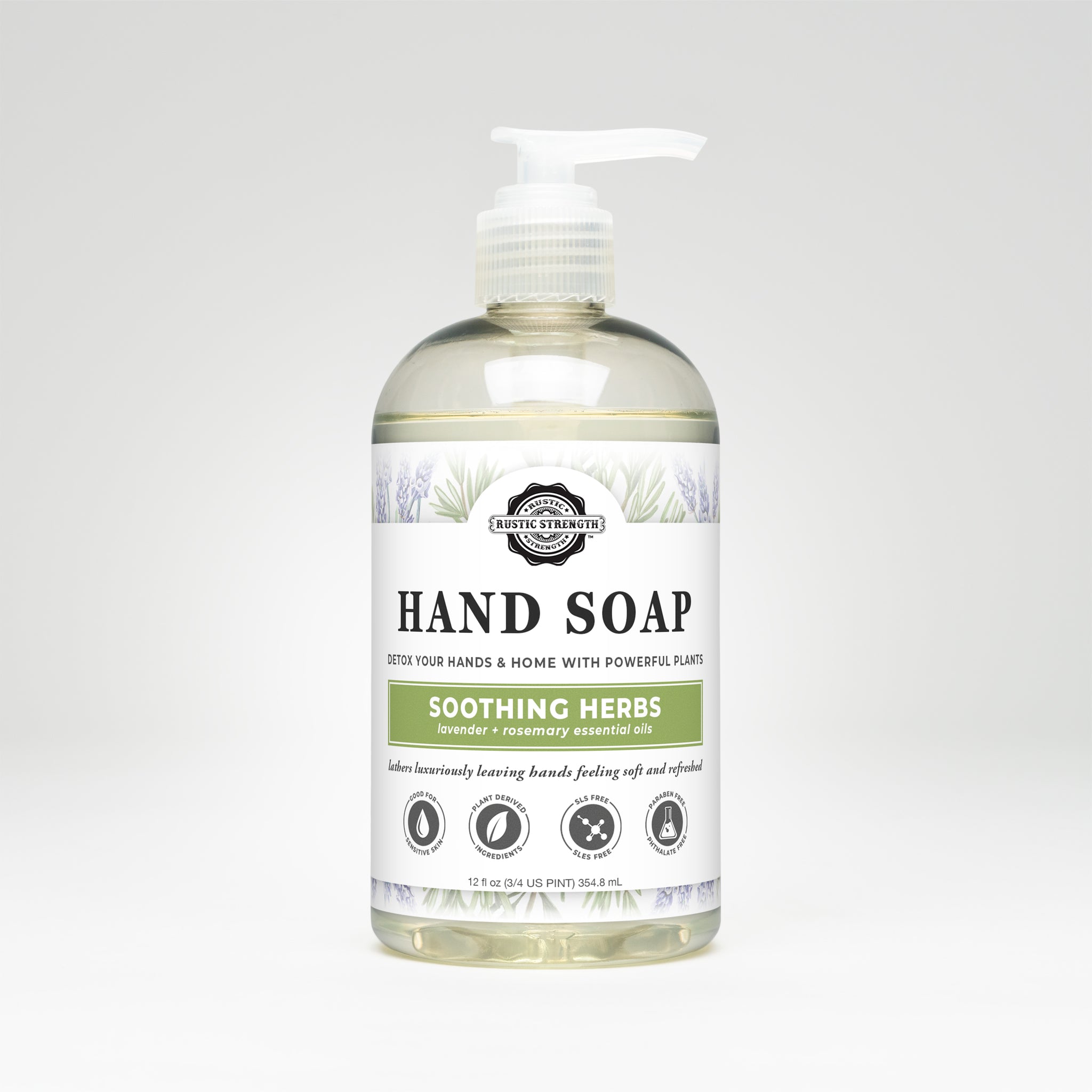 Naturally Gentle, Hydrating Herbal Hand Wash – Rustic Strength